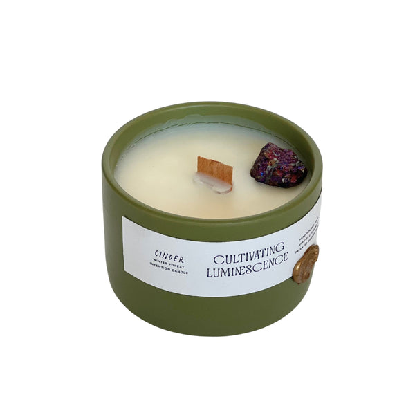 Cinder Candle with Crystals by Cultivating Luminescence - Ladyfingers ...