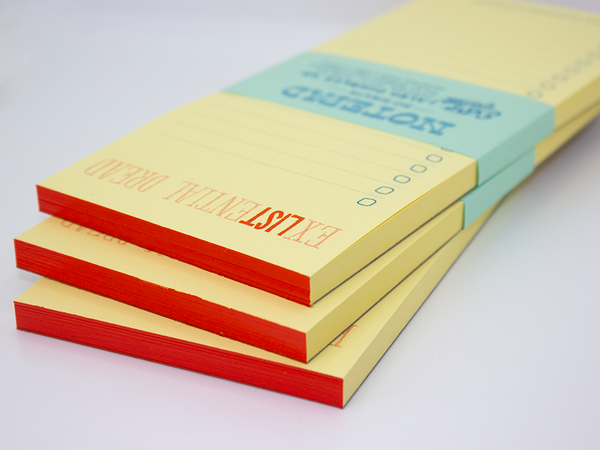 ExLISTential Dread Notepad - Ladyfingers Letterpress