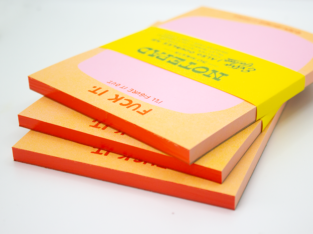 Fuck it. I'll Figure it Out Notepad - Ladyfingers Letterpress