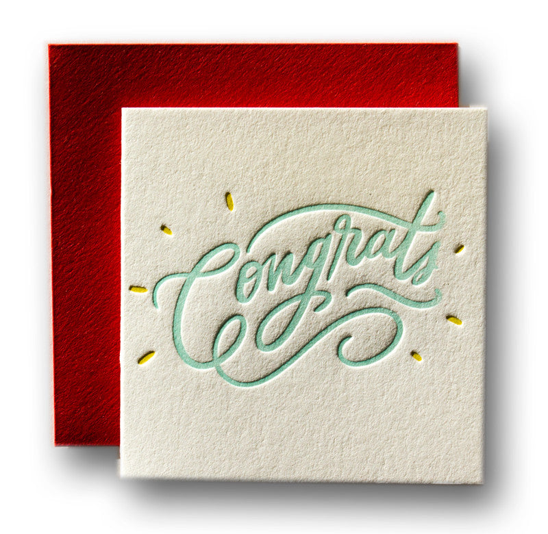 Congrats - Ladyfingers Letterpress