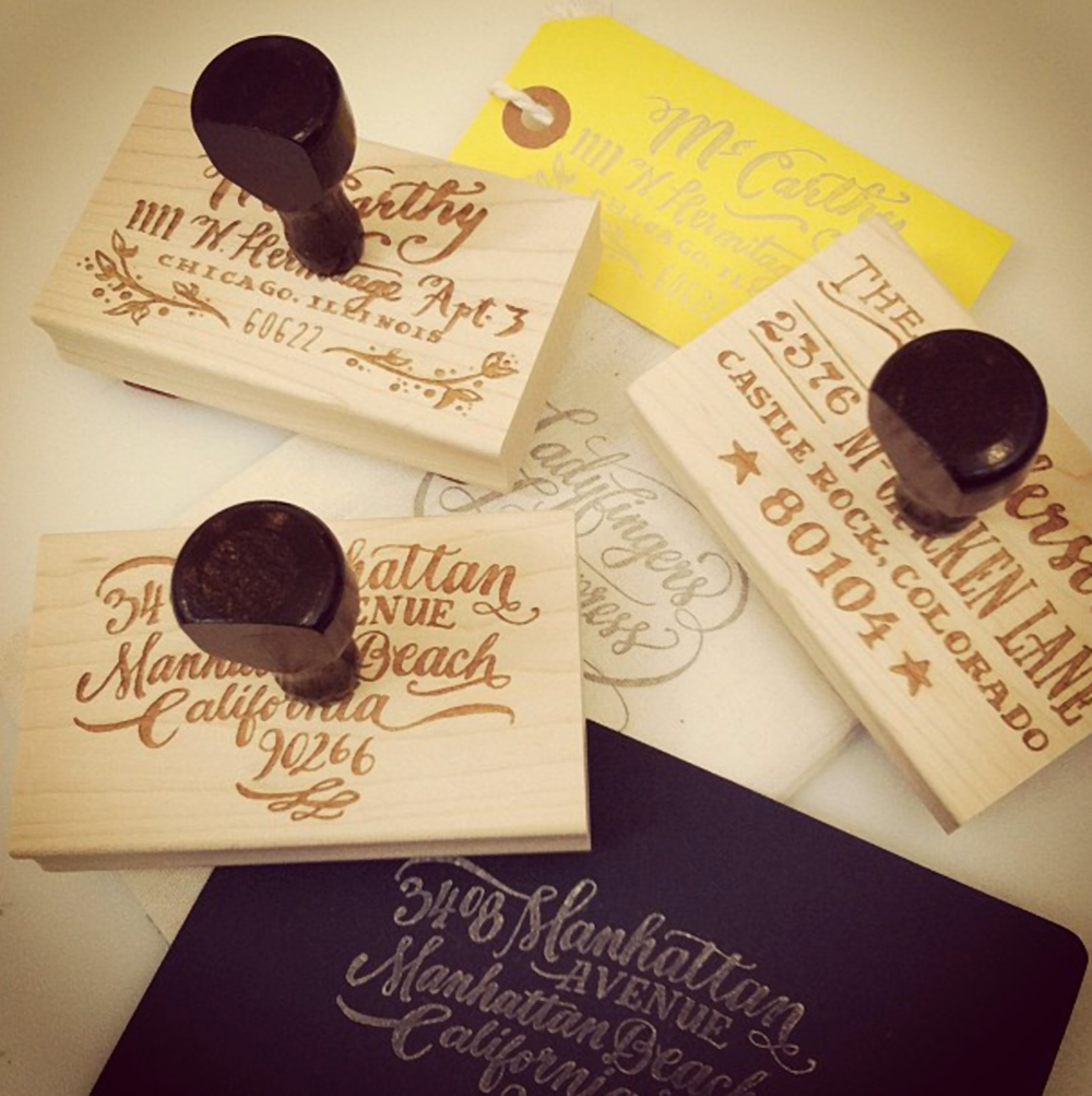 Anchor Return Address Rubber Stamp - Ladyfingers Letterpress